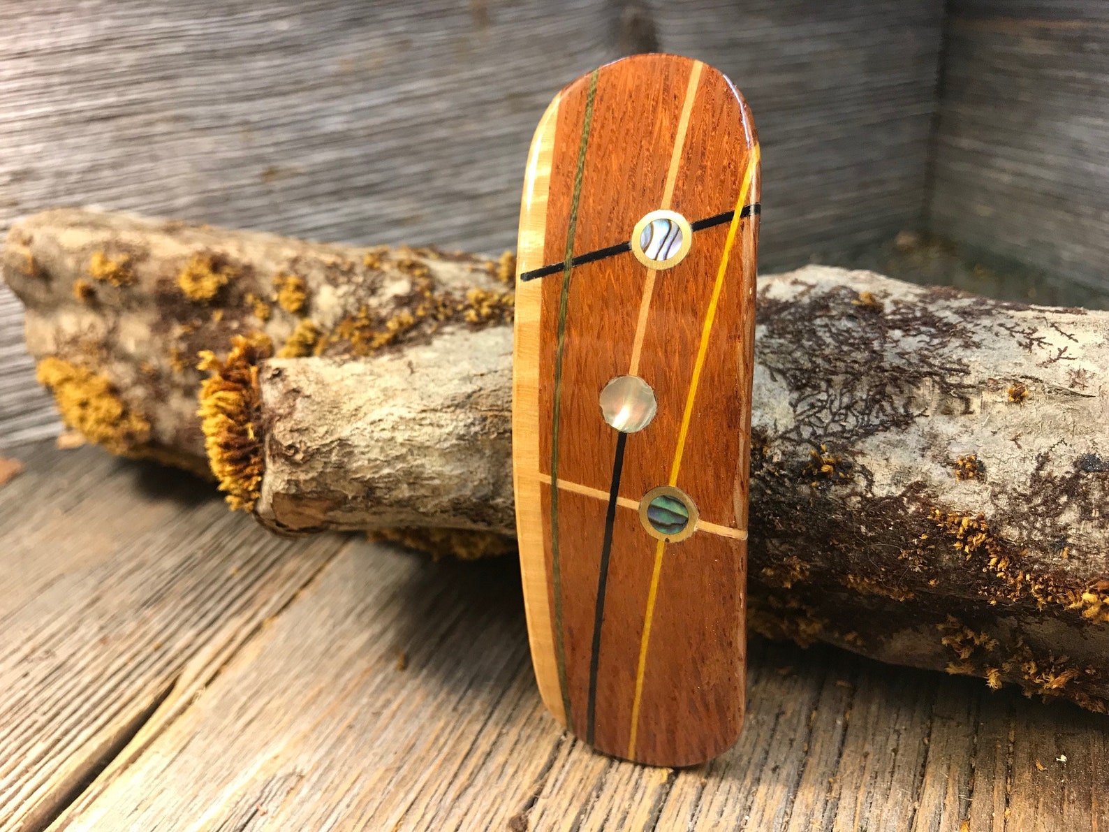 Wood/ Wooden Hair Barrette: Australian Lace Wood - Etsy