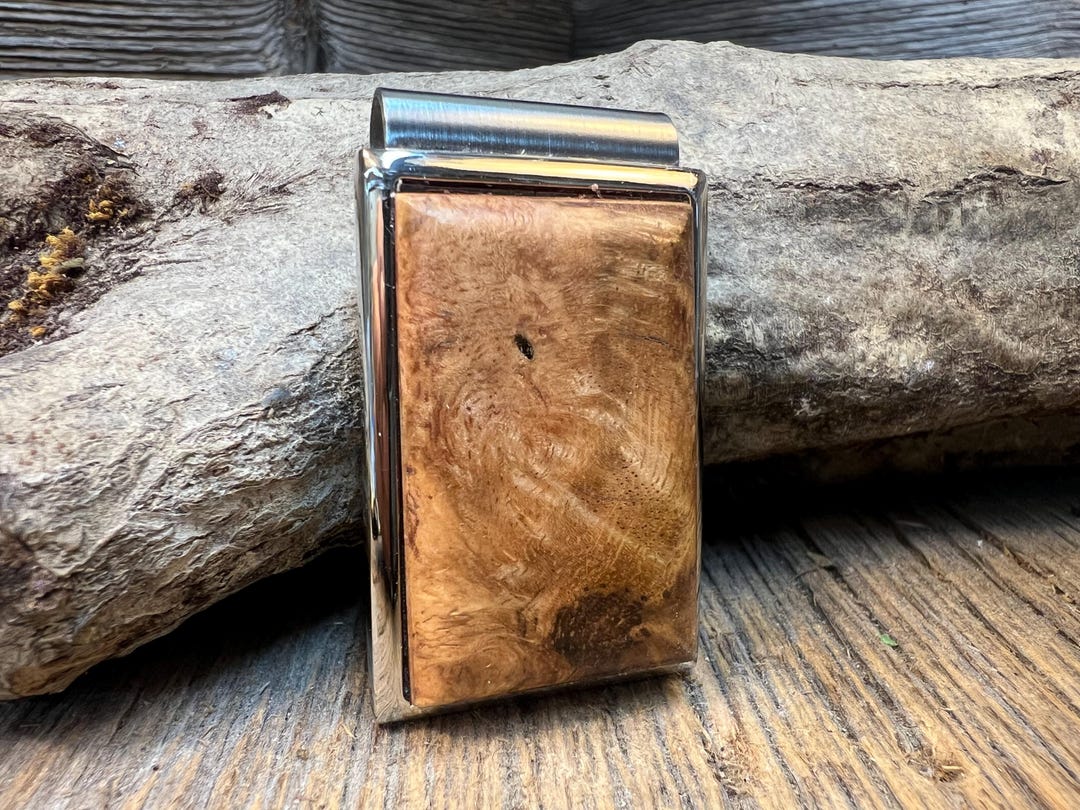 Wood/ Wooden Money Clip: AAAAA Gallery Grade Spalted Mango Burl - Etsy