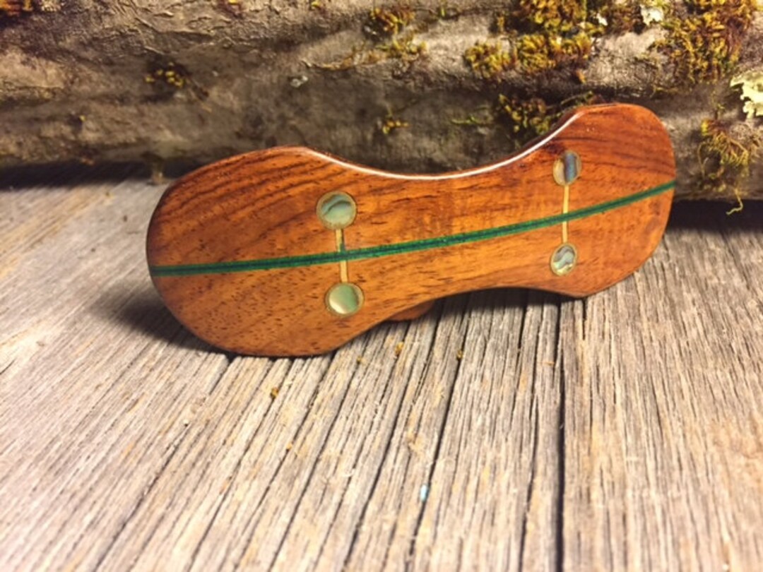 Wood/ Wooden Hair Barrette: Mahogany (medium) - Etsy