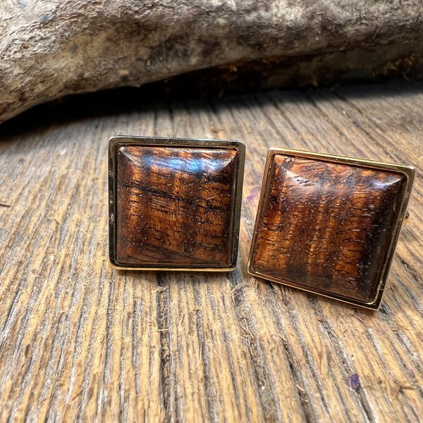 Wooden Cufflinks - Etsy