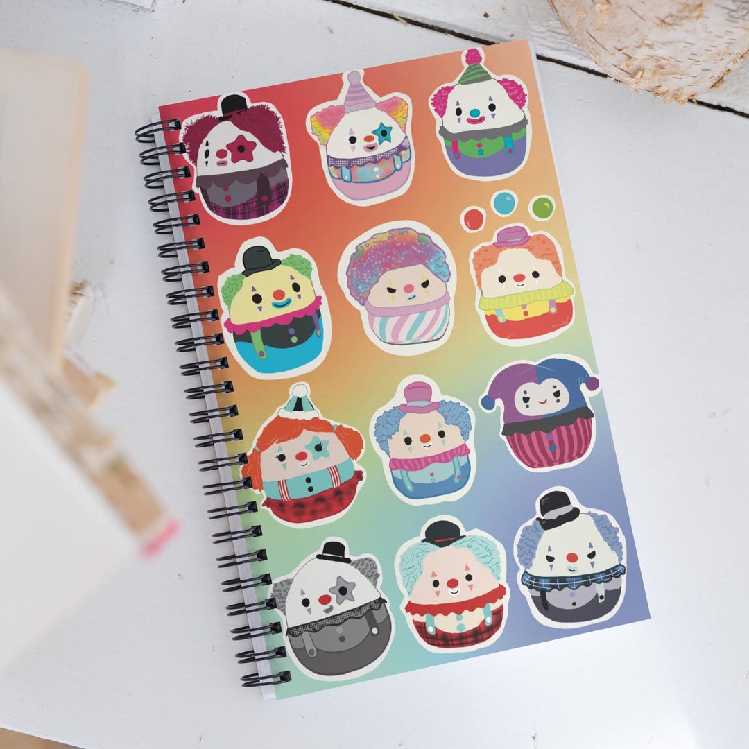 Squishmallows Clowns- Spiral Notebook - Etsy