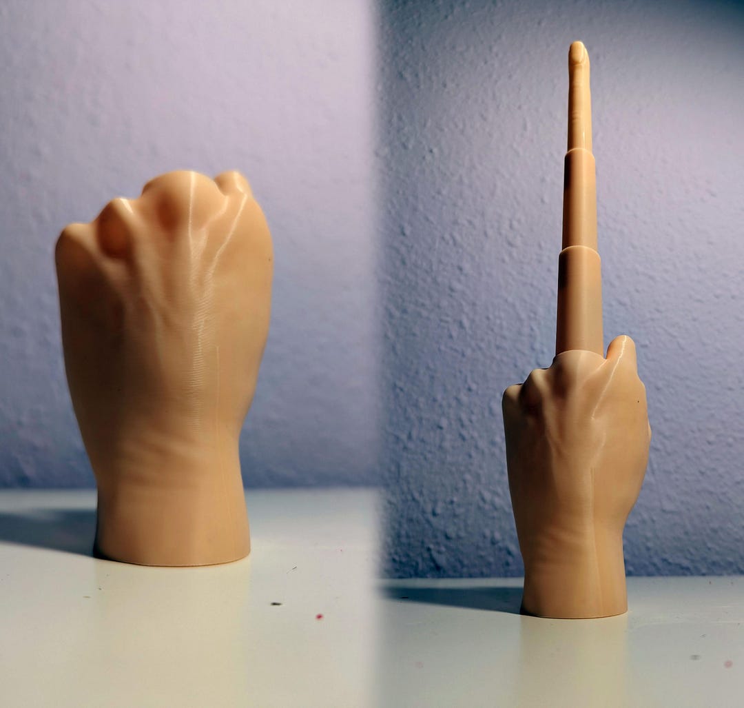 3d-printed Collapsing Middle Finger: Funny Gag Gift, Desk Toy - Etsy ...