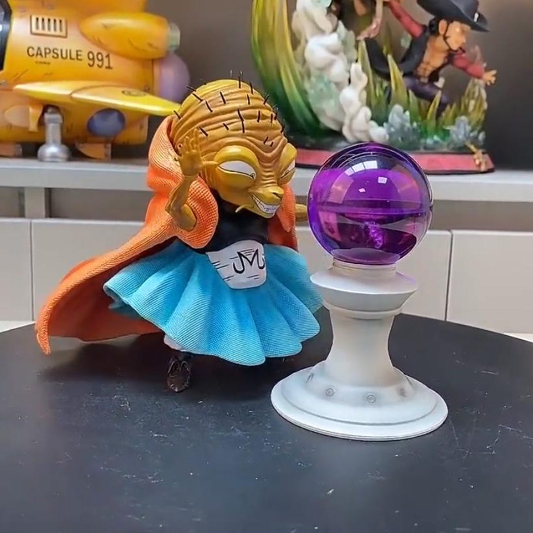 Babidi Collectible Figure | Dragon Ball Z Sorcerer & Magic Sphere - Etsy