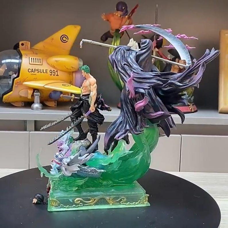 Roronoa Zoro Action Figure - One Piece - Etsy México