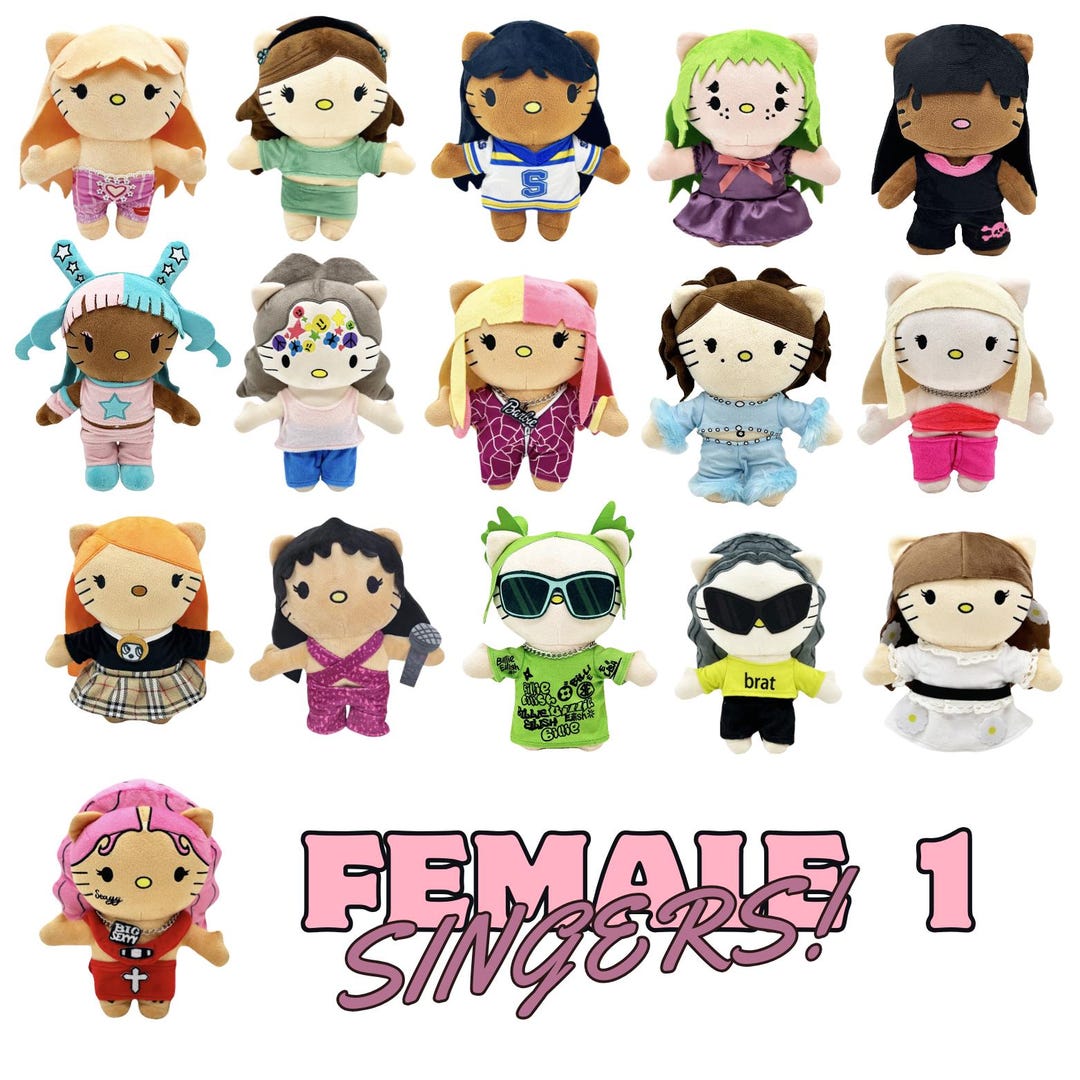 Exclusive Edition Handmade Plushies of Female Singers - Etsy