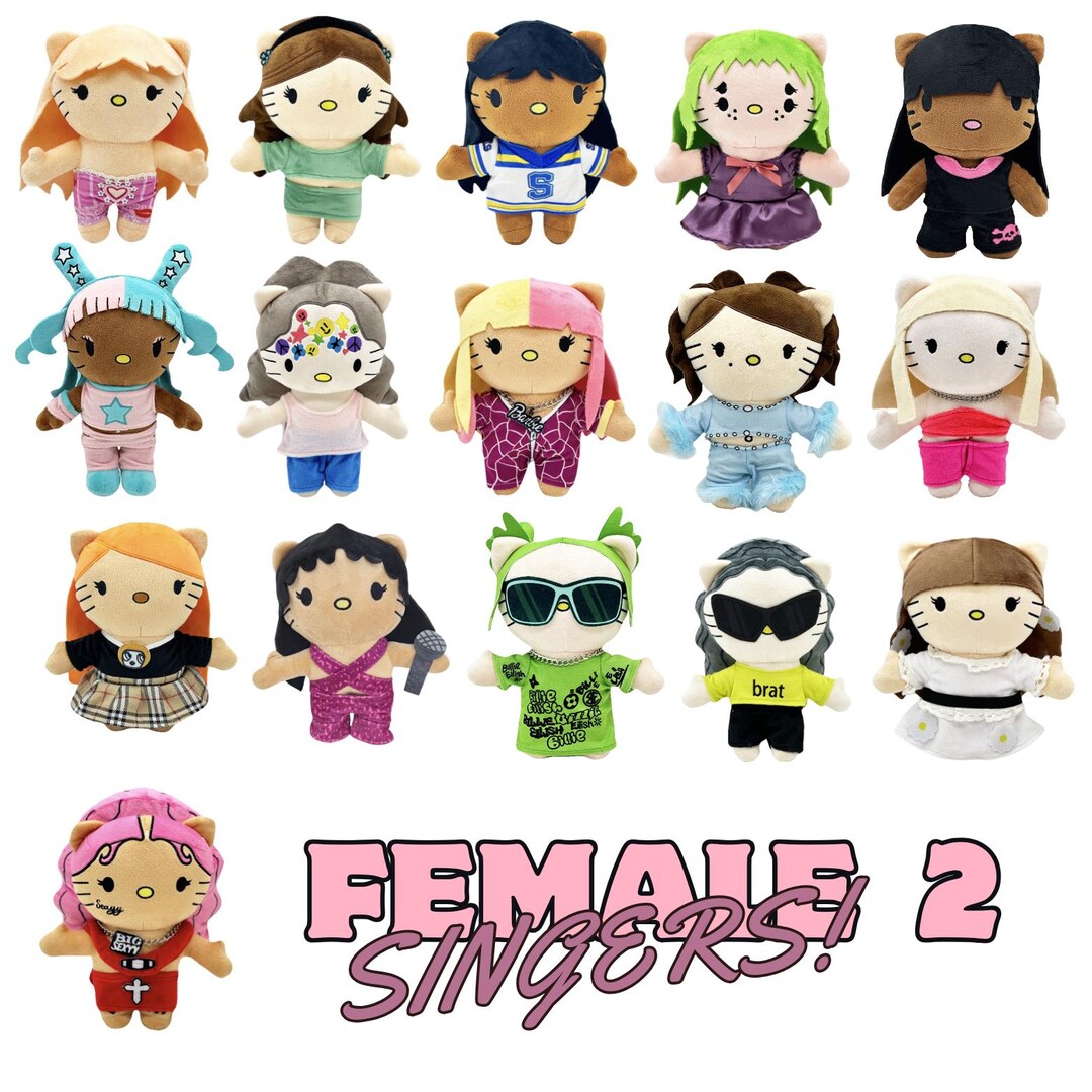 Exclusive Edition Handmade Plushies of Female Singers 2 - Etsy