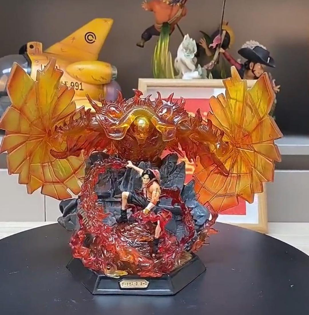 Portgas D. Ace the Flame Commander of Whitebeard's Crew Statue - One ...