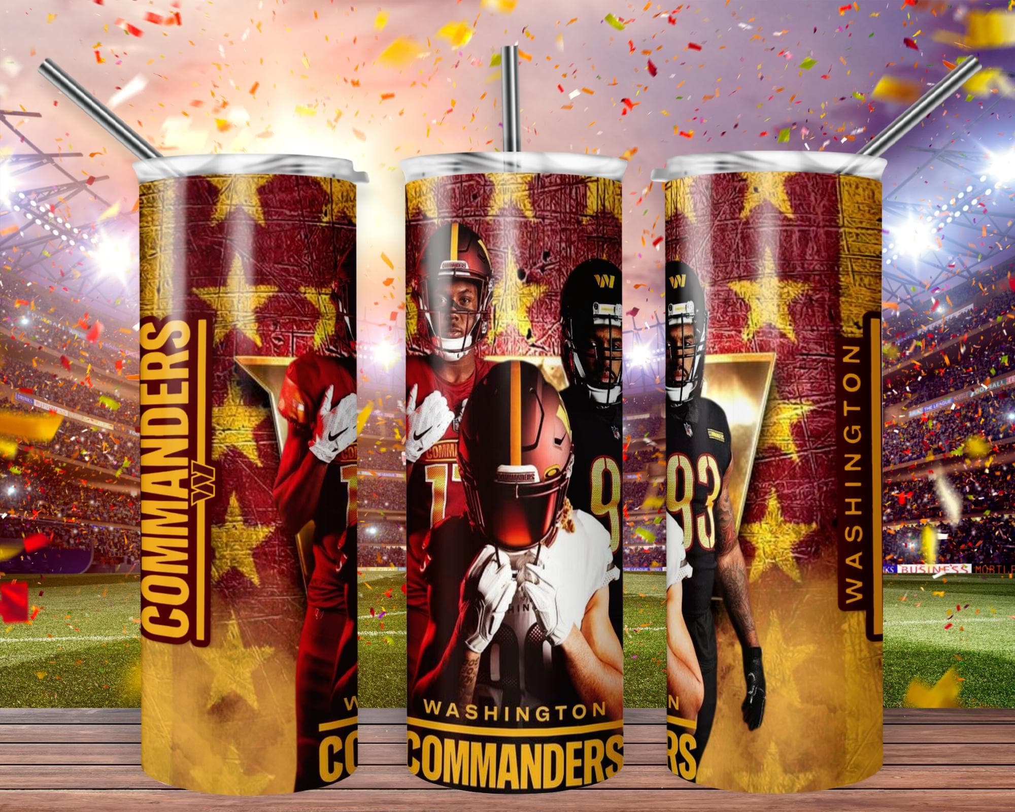 Commander Tumbler, 20oz Skinny Tumbler Wrap Design Sublimation, 20oz ...