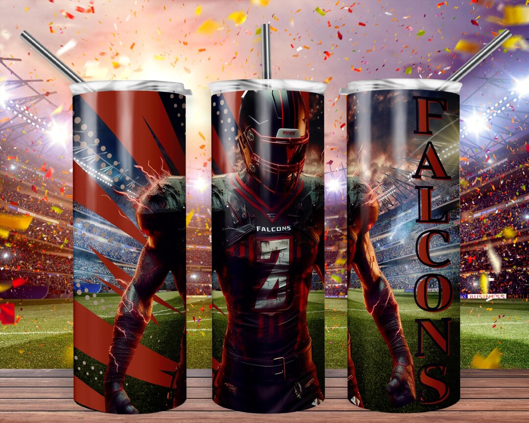 Falcon 20oz Skinny Tumbler Wrap PNG, Sport 20oz Tumbler PNG, Mascot ...