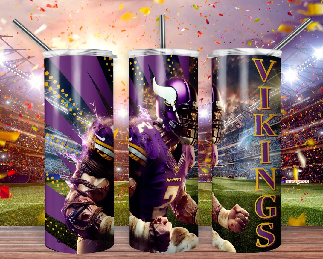 Viking 20oz Skinny Tumbler Wrap PNG, Sport 20oz Tumbler PNG, Mascot ...