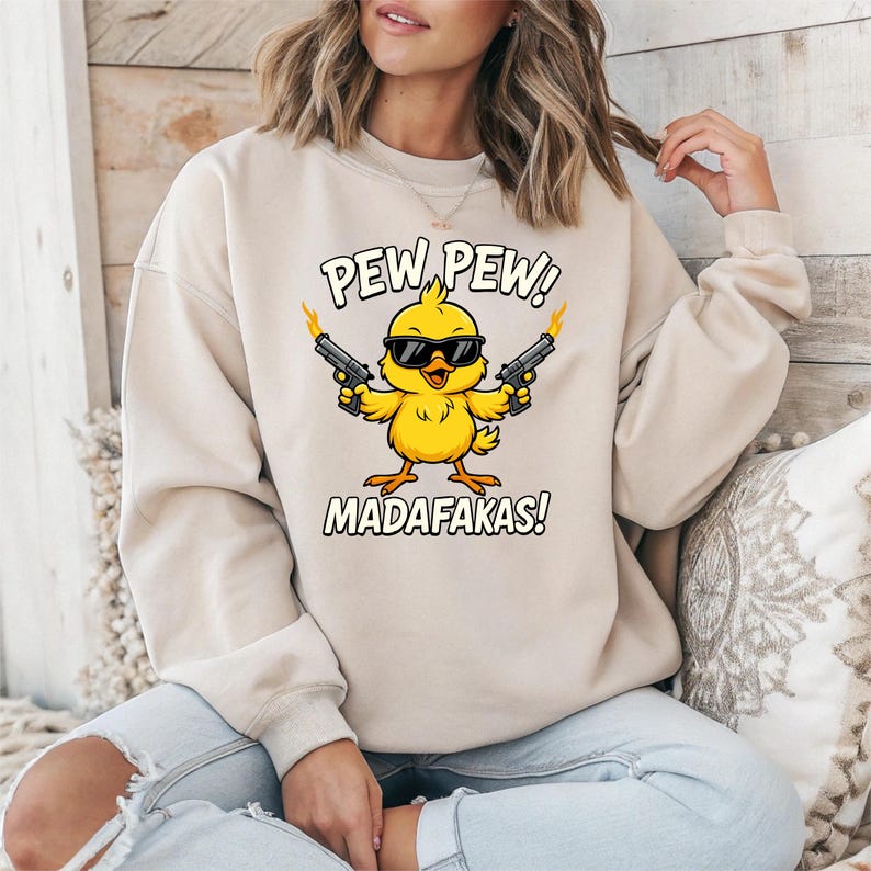 Pew Pew Madafakas Duck PNG, Funny Duck With Guns, Meme T-shirt Design ...