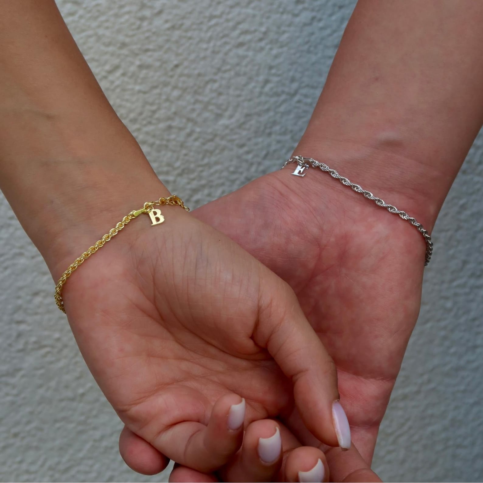 Couples Bracelet Set, Matching Bracelets, Custom Initial Bracelet Set ...