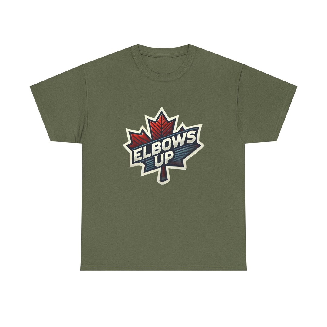 Elbows up Canadian Unisex Heavy Cotton Tee, Graphic Tee, Casual Wear ...