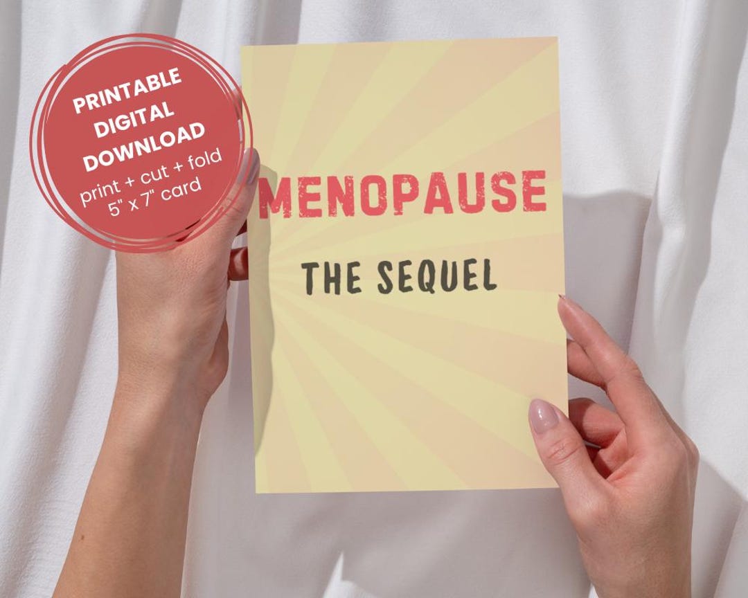 Menopause Birthday Card: Midlife Queen Humor (printable Digital ...
