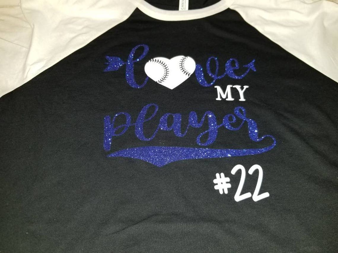 Love My Baseball Player Shirt Womens Shirt Baseball T-Shirt | Etsy