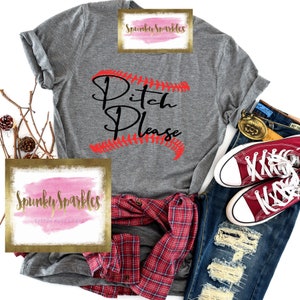 Pitch Please Shirt, Baseball Mom T-shirts, Funny Baseball Shirt ...