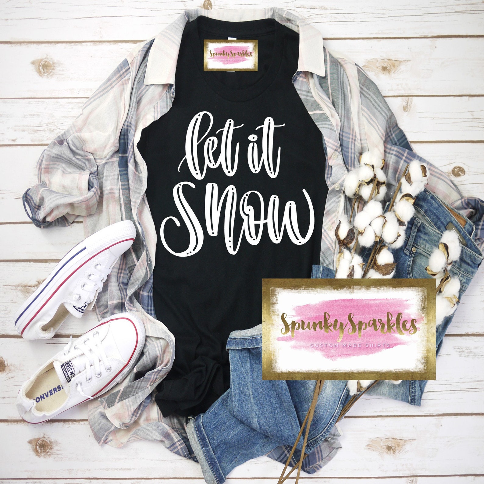 Let It Snow Shirt Christmas Shirt Winter Wonderland Sweater | Etsy