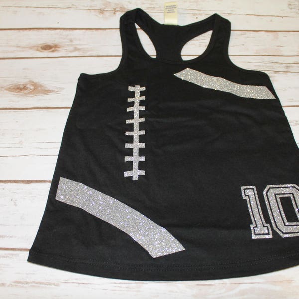 Little Girls Football T Shirts - Etsy