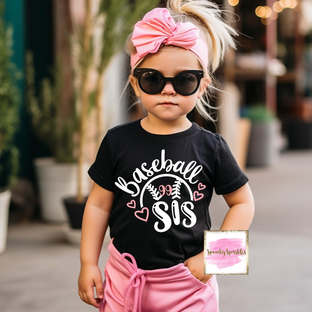 Baseball Sis Shirt, Custom Baseball Sister T-shirt, Baseball Sister ...