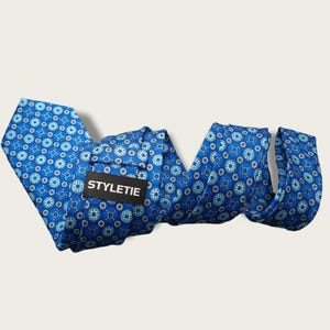 Royal Blue Ice Tie - Etsy