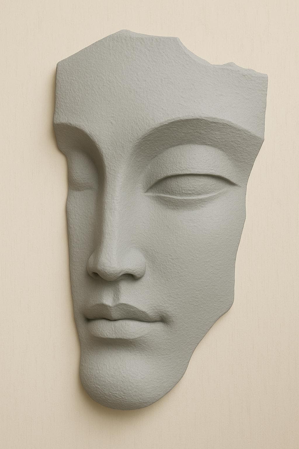 Customizable Face Sculpture Wall Decor, Modern Abstract Wall Art, Large ...