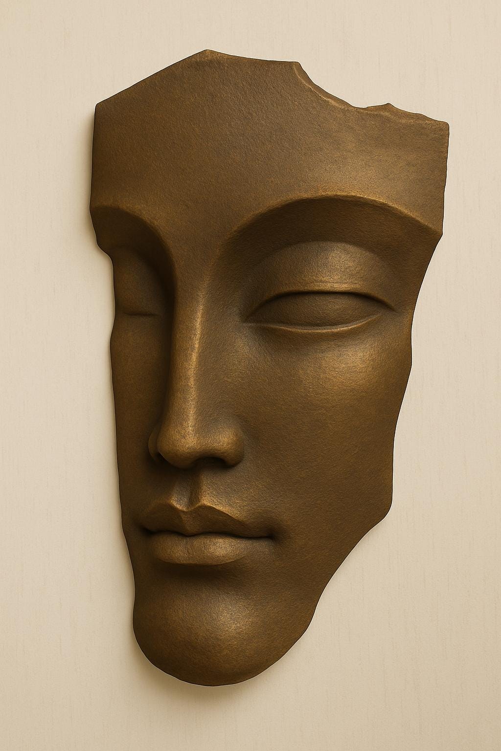 Customizable Face Sculpture Wall Decor, Modern Abstract Wall Art, Large ...