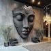 Eldera Large Wall Mask Sculpture | Oversized Modern Face Art for Home ...