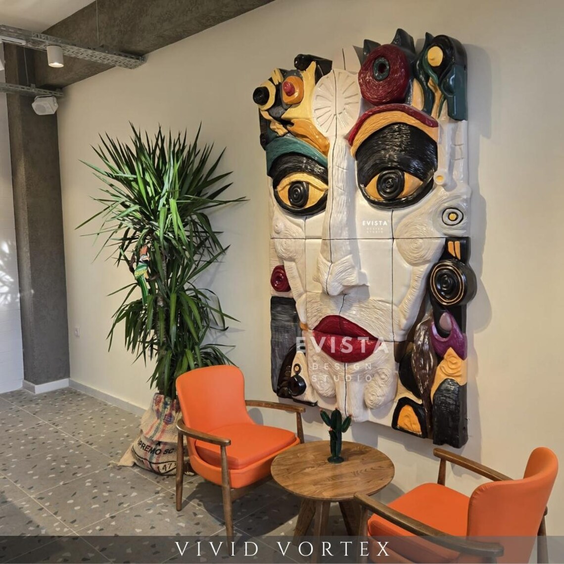 Vivid Vortex Wall Sculpture - Colorful 3D Modern Art, Swirling Abstract ...