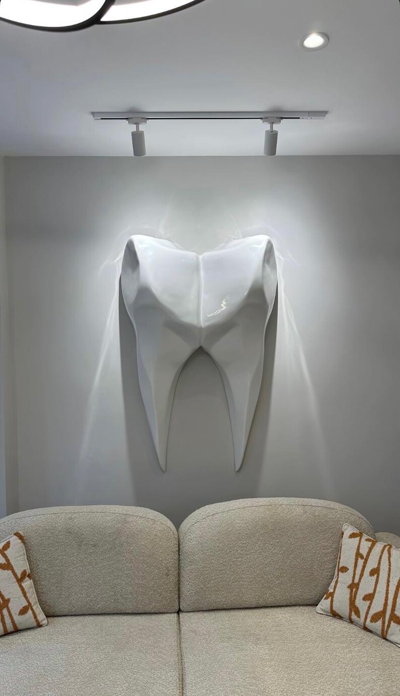 Tooth Wall Decor Sculpture 3 for Dental Clinic – Unique 3D Wall Art for ...