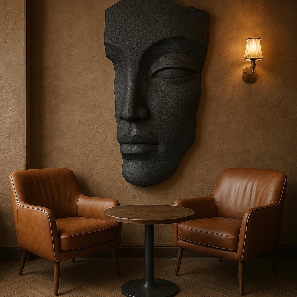 Customizable Face Sculpture Wall Decor, Modern Abstract Wall Art, Large ...