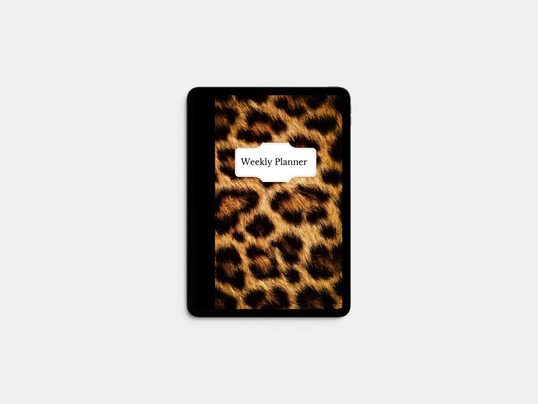 Trendy Leopard Print | Weekly Planner | PDF | Good for Goodnotes | Don ...