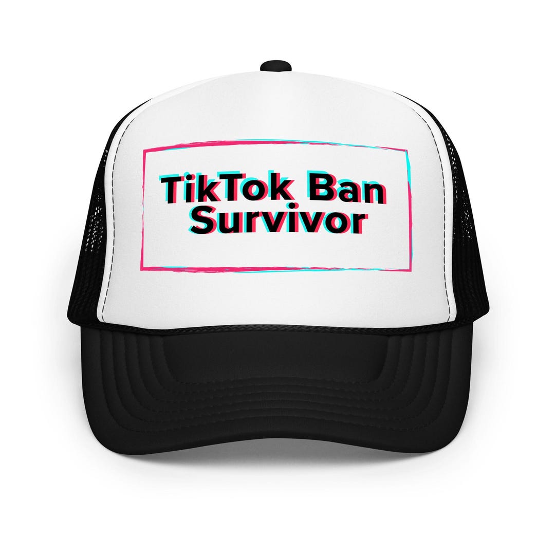 Tiktok Ban Survivor Hat | Tik Tok Ban | Funny Social Media Hat | Trendy ...