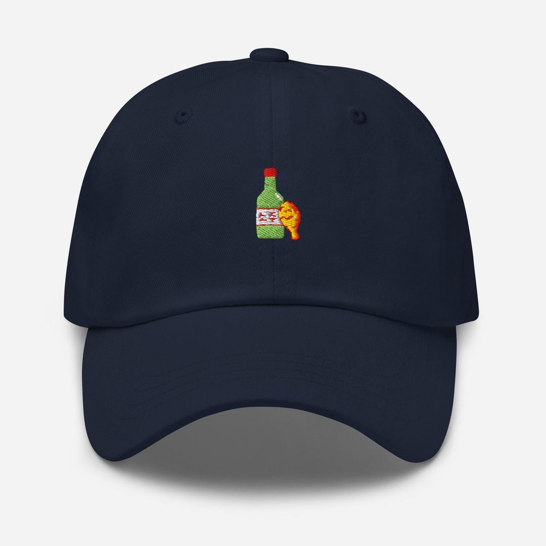 Korean Soju Fried Chicken Hat | Minimalist Embroidered Cap | K-food ...