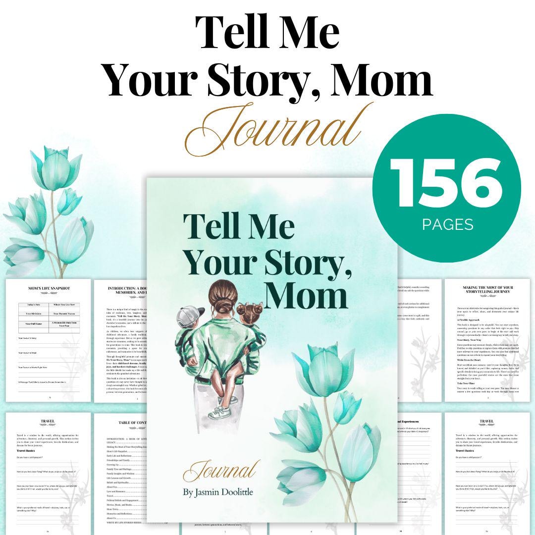Tell Me Your Story, Mom - A Mother’s Legacy Journal With Prompts - Tell ...