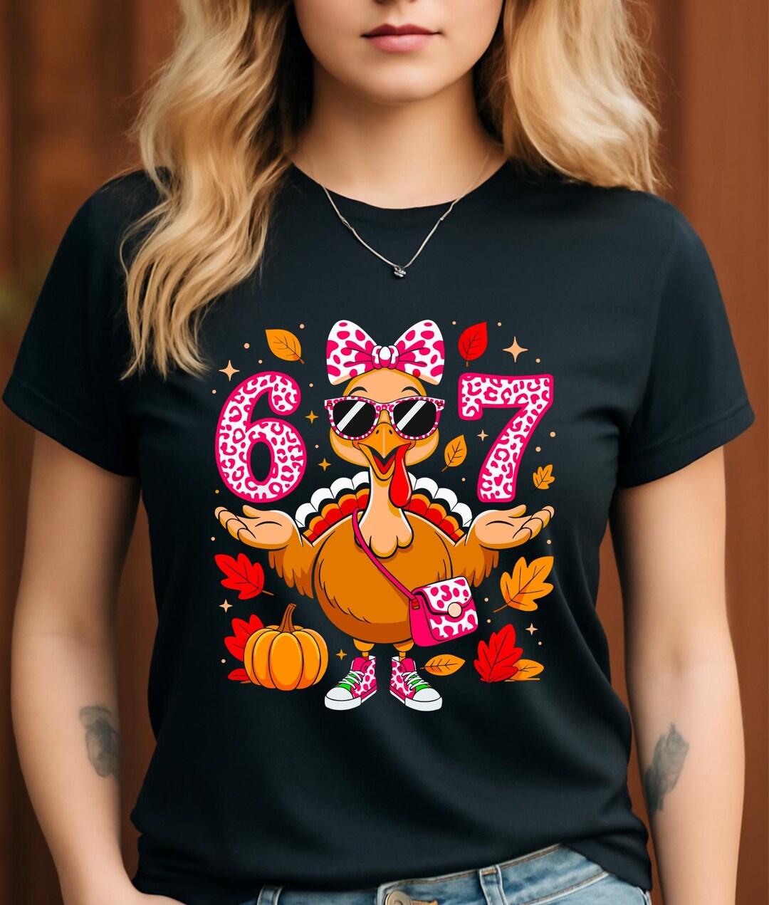 Cute Pink Turkey Birthday PNG | Girl Thanksgiving Birthday 6 7 ...