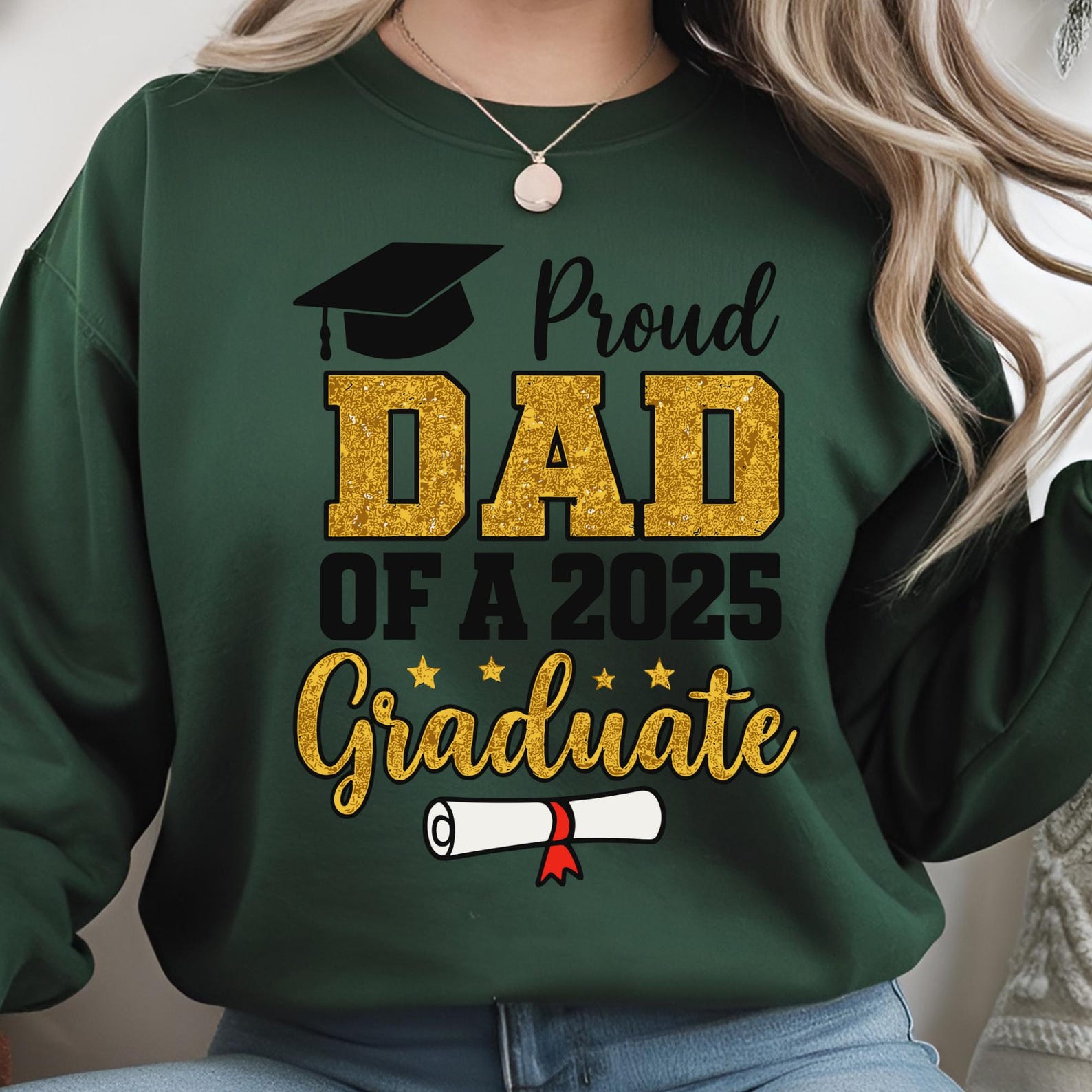 Proud Dad of a 2025 Graduate PNG, Graduation Shirt Sublimation Design ...