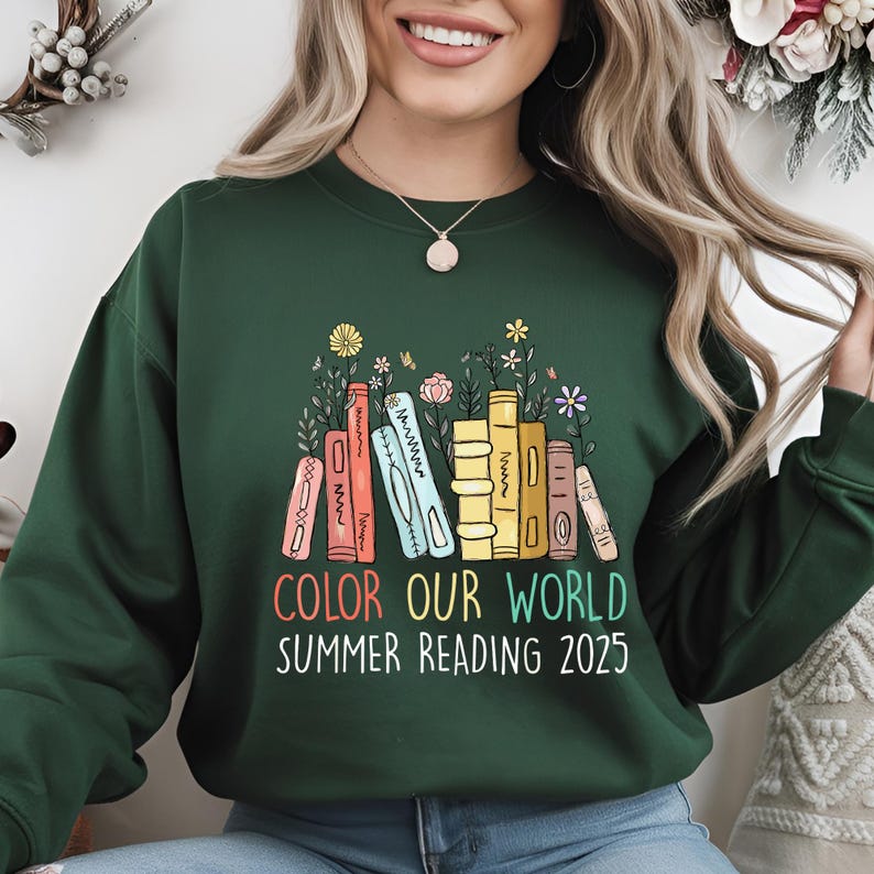 Color Our World PNG | Summer Reading 2025 Clipart | Book Lover Digital ...