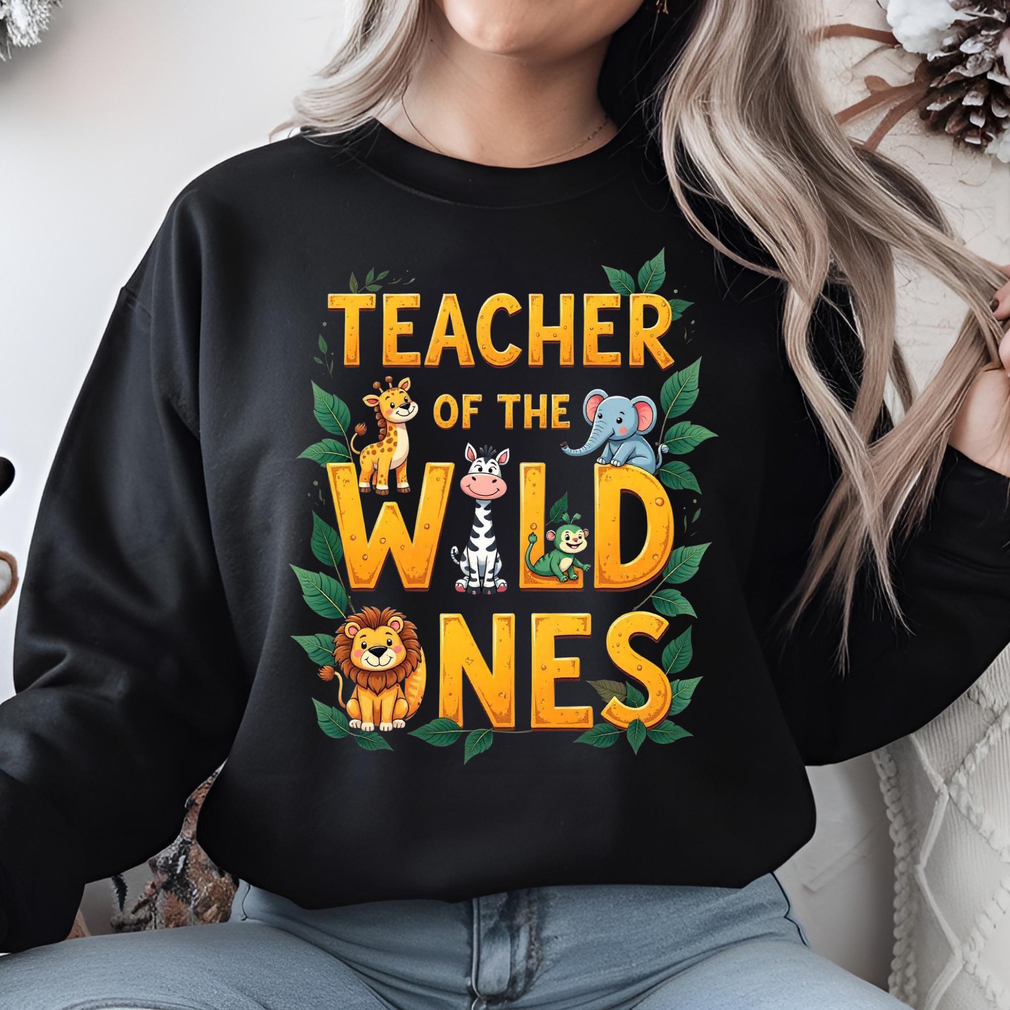 Teacher of the Wild Ones PNG | Cute Safari Animals Clipart | Jungle ...