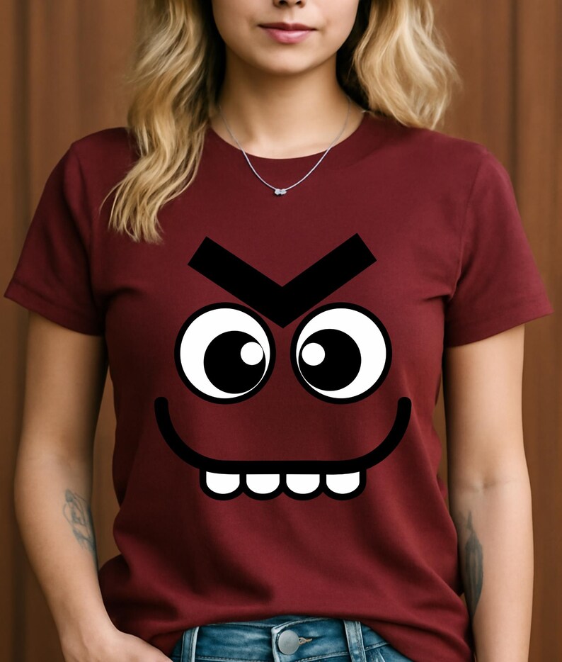 Goofy Eyes Face PNG, Funny Cartoon Eyes Clipart, Minimal Halloween Face ...