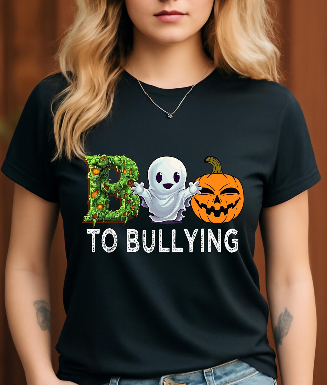 Boo to Bullying PNG, Halloween Ghost Pumpkin Anti Bullying Awareness ...