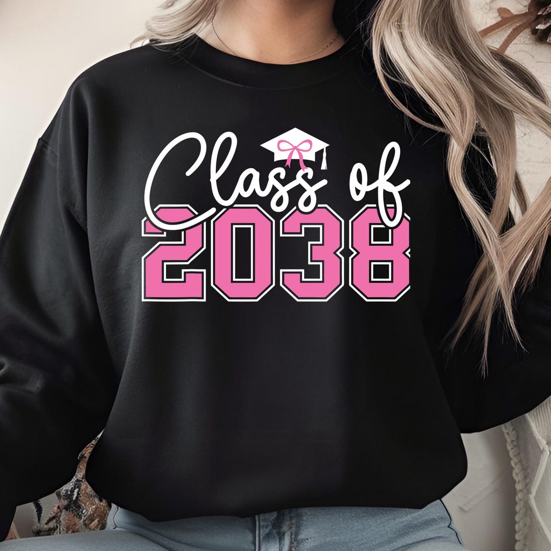 Class of 2038 PNG | Pink Graduation Design (digital Download) - Etsy