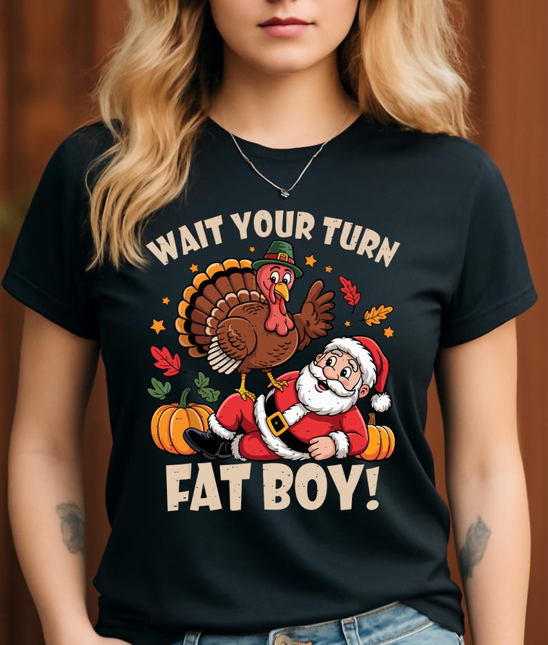 Funny Turkey Vs Santa PNG, Thanksgiving Christmas Clipart (digital ...