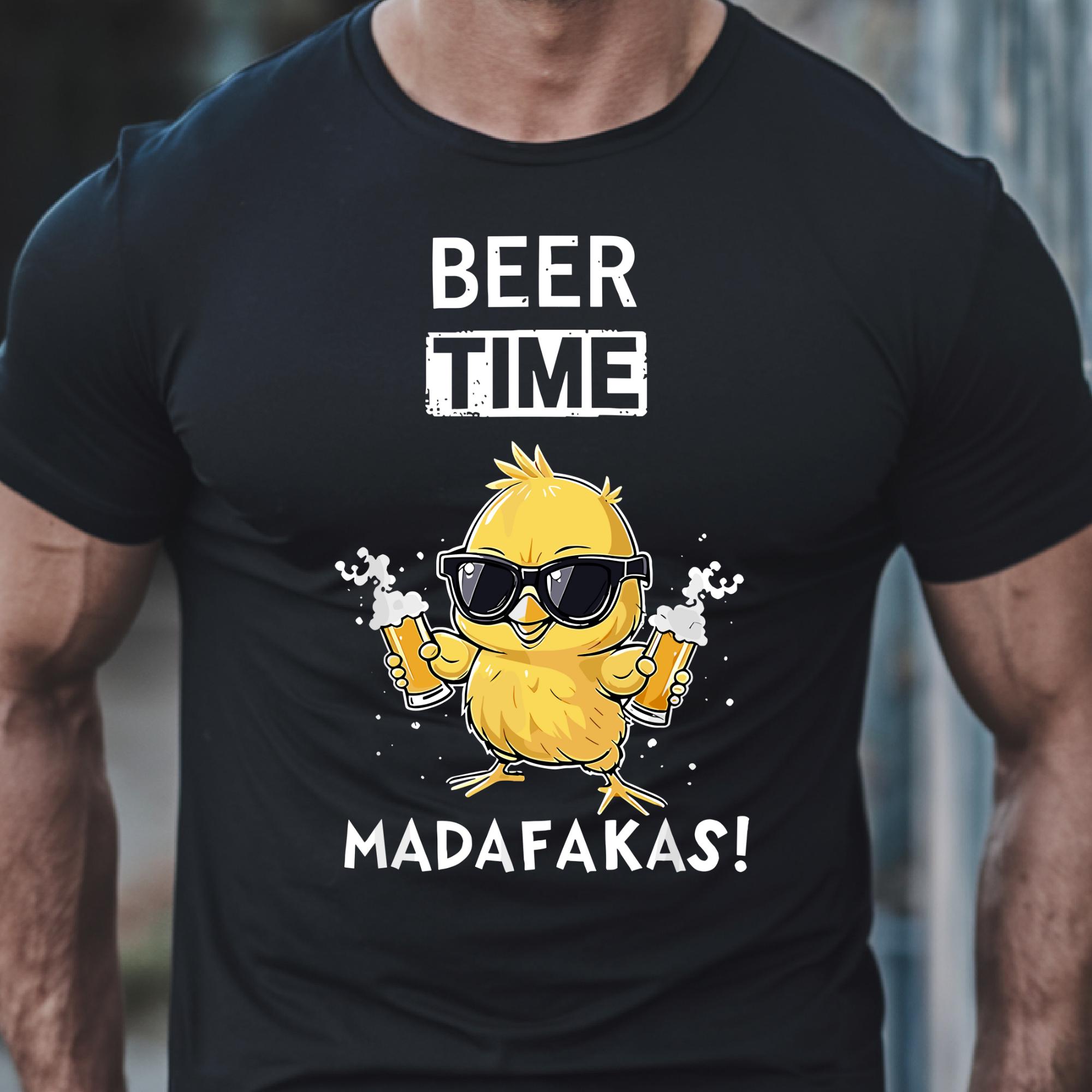 Beer Time Madafakas Funny Chick PNG | Digital Download | Cool Chicken ...