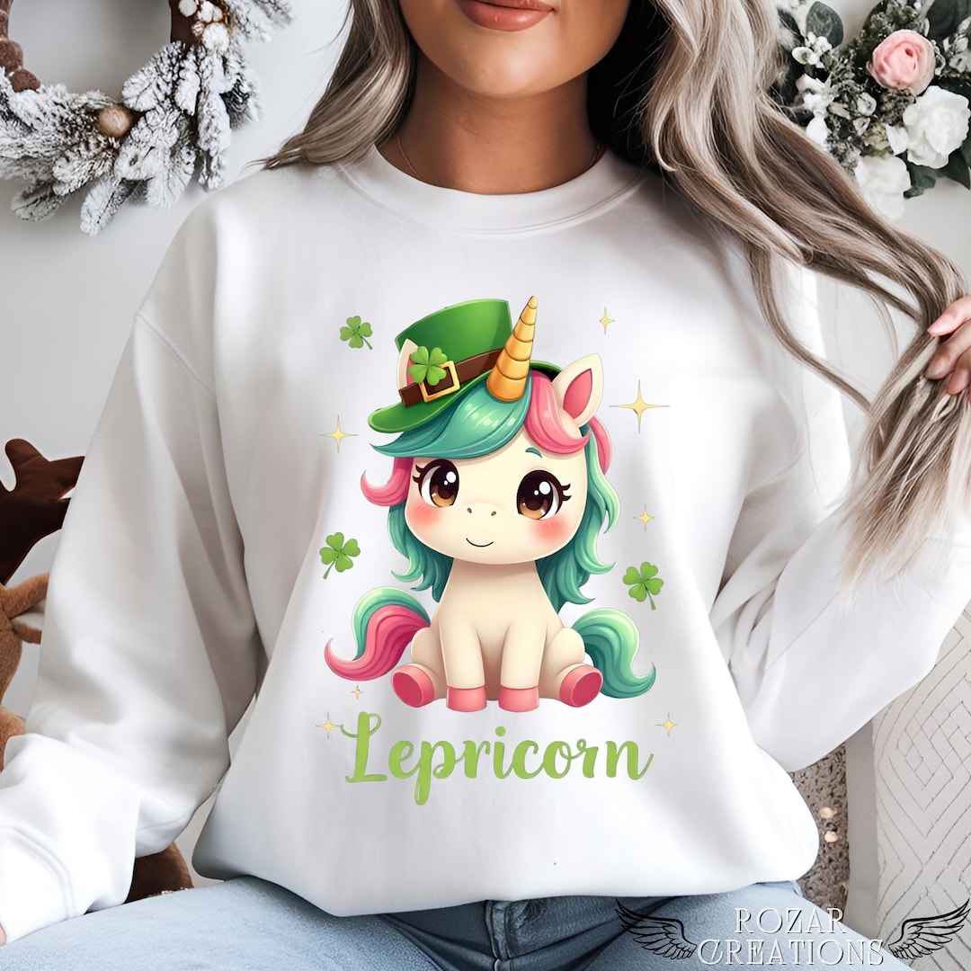 Lepricorn Unicorn Cute PNG Sublimation Design - Cute St Patrick's Day ...