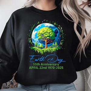 Earth Day 55th Anniversary PNG | April 22nd 1970-2025 Digital Download ...
