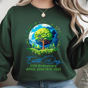 Earth Day 55th Anniversary PNG | April 22nd 1970-2025 Digital Download ...