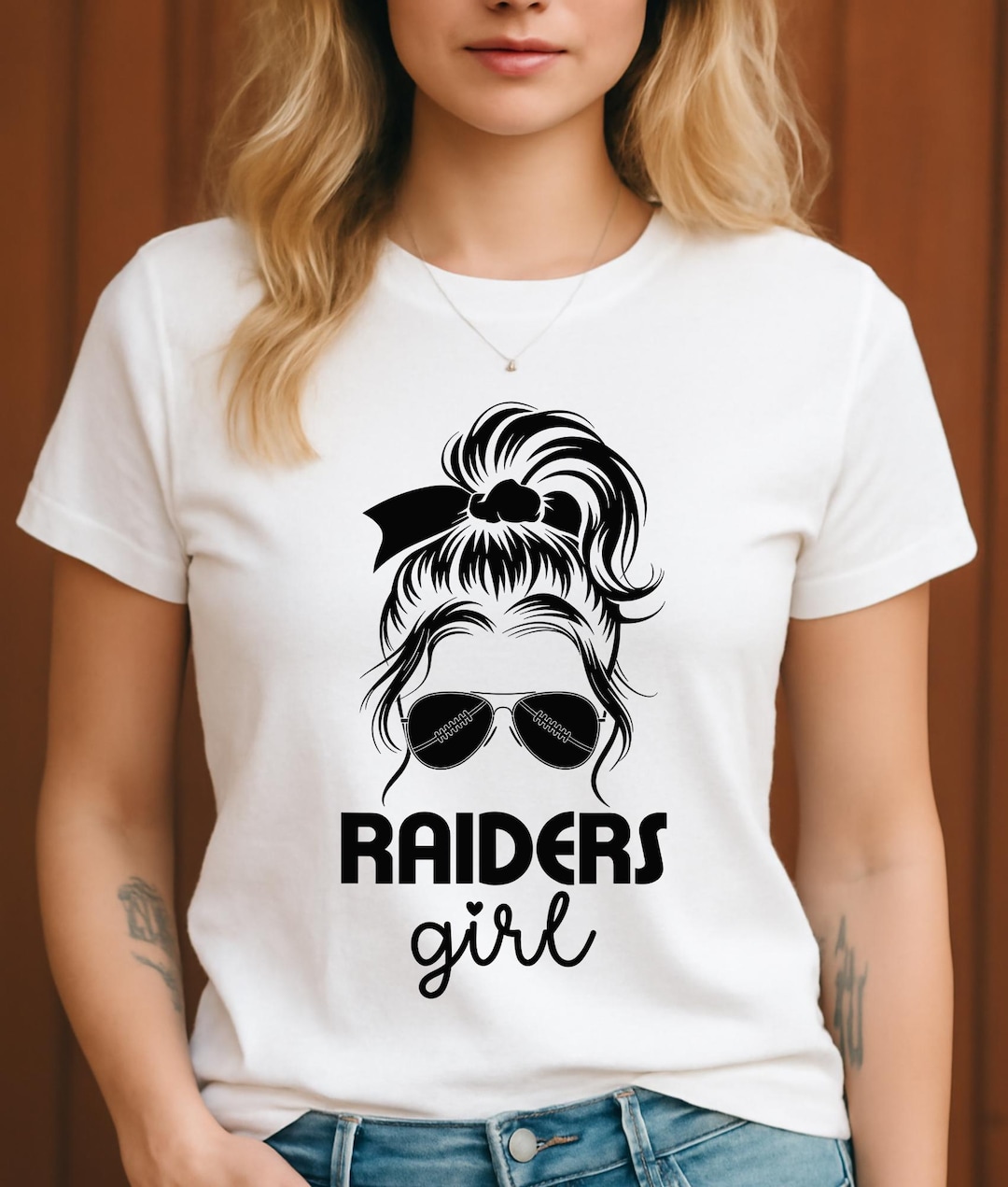 Raiders Girl PNG, Football Fan Girl, Raider Girl Design, Football Lover ...