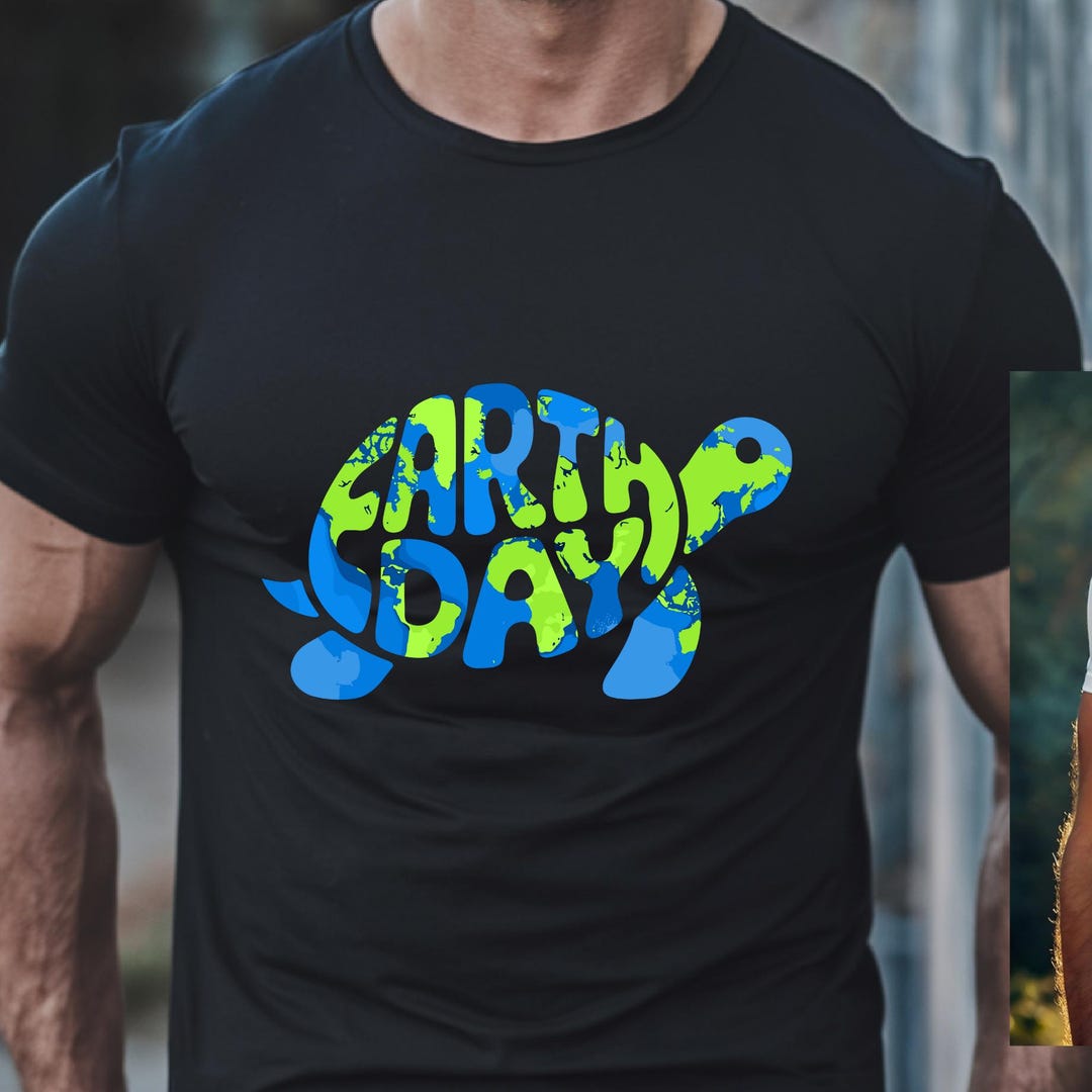 Earth Day Turtle PNG, Eco-friendly Sublimation Design (digital Download ...