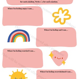 My Coping Plan Worksheet - Printable Self-care Tool for Stress Relief ...