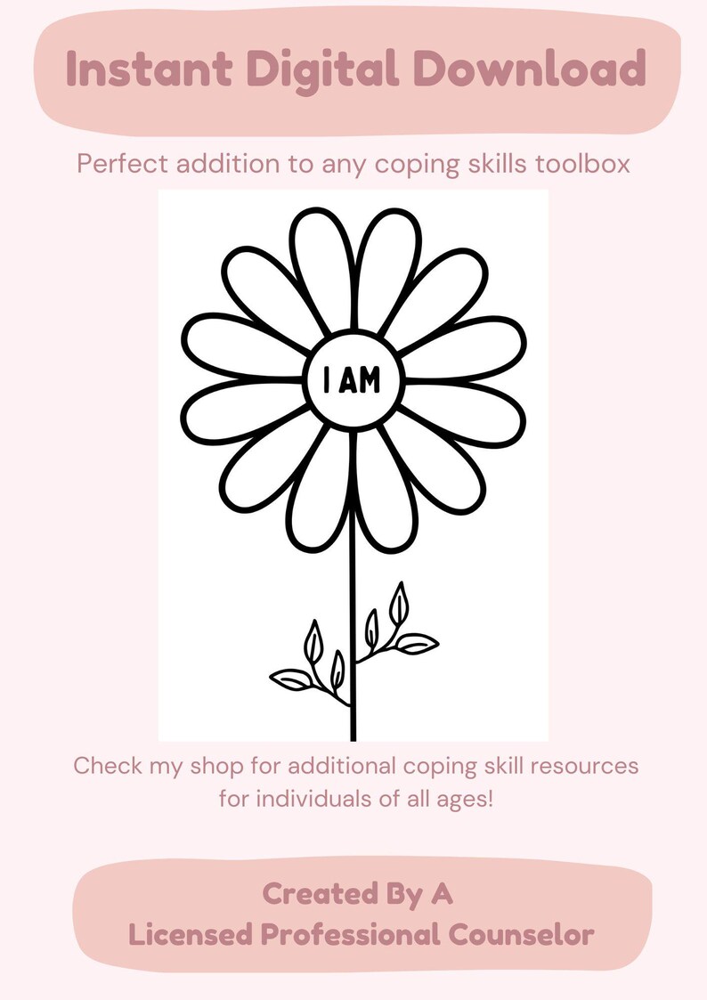 Mental Health Coping Skills Handout for Therapists- Positive Self-talk ...